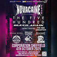 Novacaine Festival Tickets, Tour Dates and Prices.