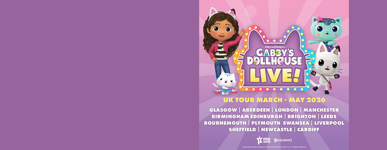 Gabby’s Dollhouse Live UK Tickets 2026 | Tour Dates & Prices