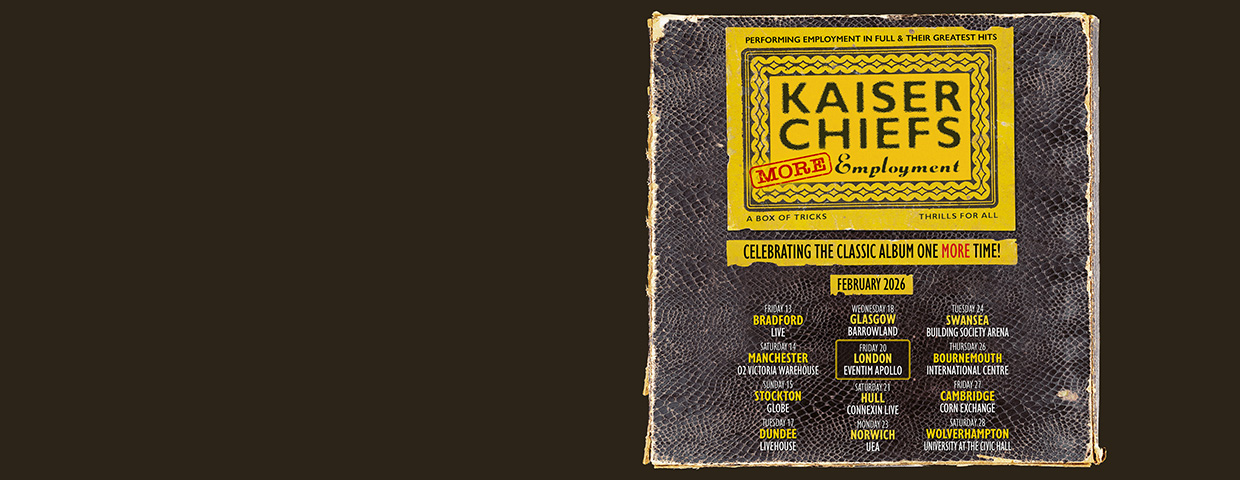 Kaiser Chiefs - Tickets Available from Eventim UK.